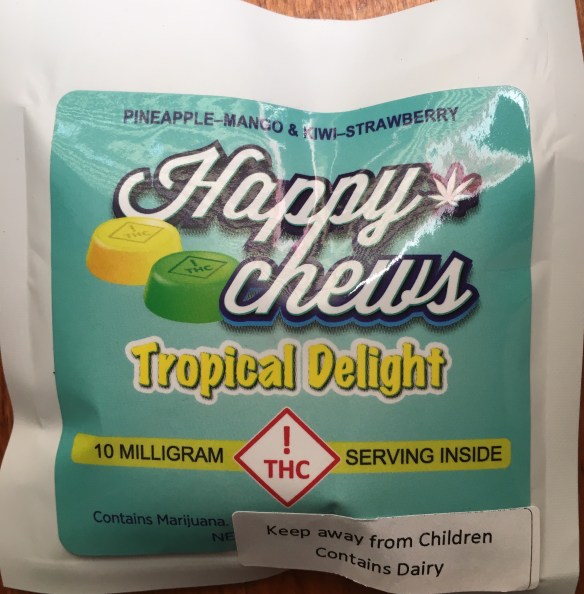Happy Chews Tropical Delight Cannabis Taffy Review | More Than Buds